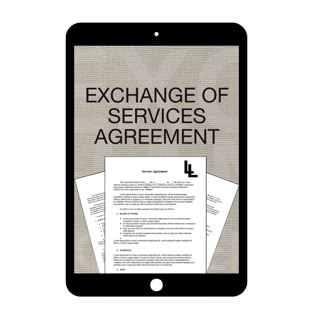Exchange of Services Agreement – Lethal Legal Bodega